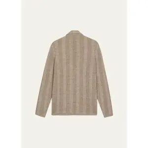 MAURIZIO BALDASSARI Linen And Merino Wool Knit Jacket