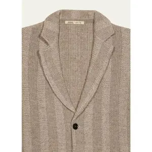 MAURIZIO BALDASSARI Linen And Merino Wool Knit Jacket