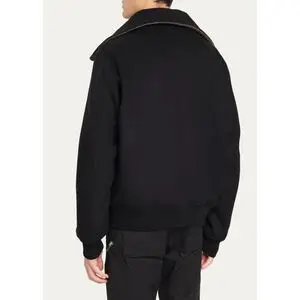 Rick Owens Wool Melton Bomber Jacket