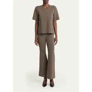 Stella McCartney Compact Knit Iconic Flared Pants