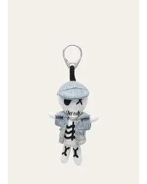 Alexander McQueen The Doll Denim Bag Charm - Multicolor