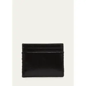 Valentino Garavani Butterfly-embroidered Quilted Leather Card Holder