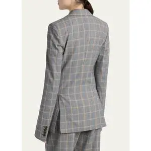 Stella McCartney Slim Checked Single-breasted Blazer Jacket