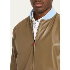 Kiton Houndstooth Check Wool And Silk Blouson