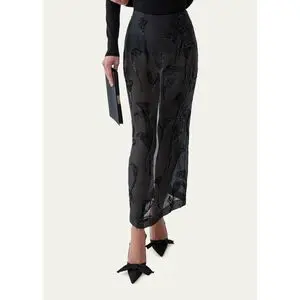 Carolina Herrera Embellished Silk Maxi Skirt