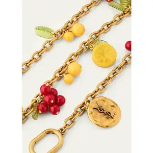 Saint Laurent Cherry Charms Bag Chain