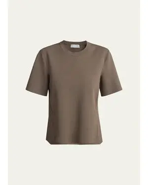 Stella McCartney Iconic Compact Knit Short-sleeve Top