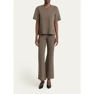 Stella McCartney Iconic Compact Knit Short-sleeve Top