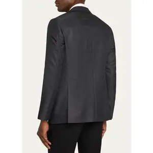 Giorgio Armani Wool-silk Micro Jacquard Dinner Jacket