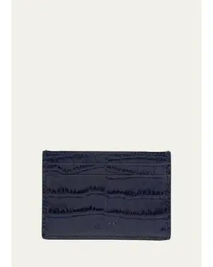 TOM FORD Exotic Line Croc-effect Card Holder - Black
