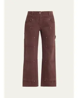 3.1 Phillip Lim Denim Carpenter Pants - Espresso