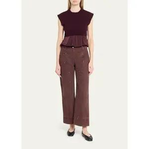 3.1 Phillip Lim Denim Carpenter Pants - Espresso