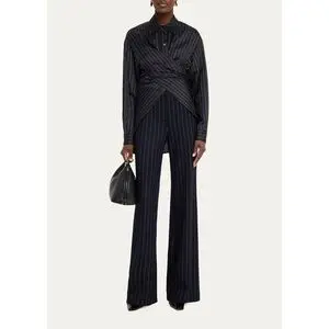 Lafayette 148 New York Lafayette Pinstripe Flare-leg Pants