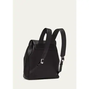 TOM FORD Grained Leather T-line Flap Backpack