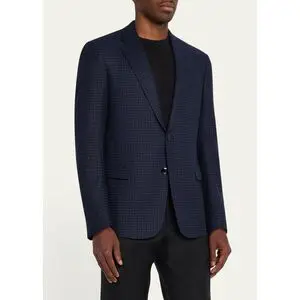 Giorgio Armani Soft Line Check Single-breasted Sport Coat