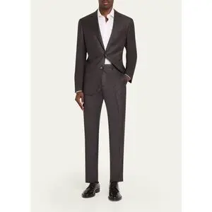 Giorgio Armani Soft Line Micro-check Two-piece Suit