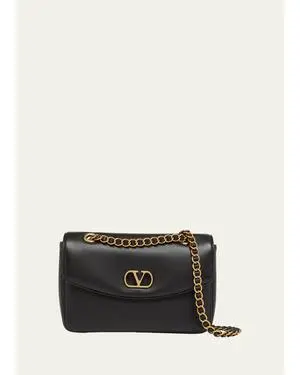 Valentino Garavani Medium Leather Vlogo Shoulder Bag