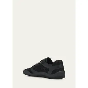 Prada Speedrock Mesh Fabric Sneakers - Nero
