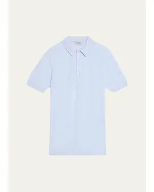 John Smedley Roth Cotton Polo Shirt - Dew