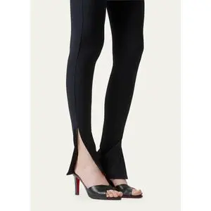CHRISTIAN LOUBOUTIN 85mm Fanny Leather Slide Sandals