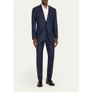 Giorgio Armani Soft Line Textured Wool Two-piece Suit