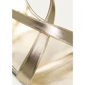 CHRISTIAN LOUBOUTIN 80mm Mulazee Metallic Leather Sandals