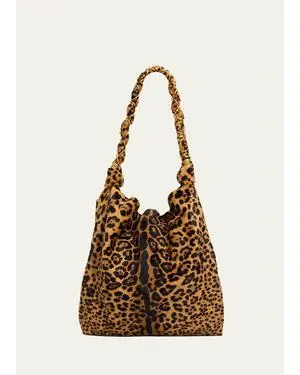 Saint Laurent Amalia Medium -print Pony Hair Shoulder Bag
