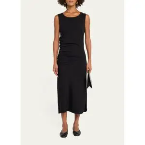 Officine Générale Inae Stretch Viscose Midi Dress