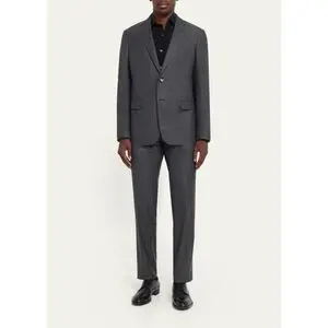 Giorgio Armani Wool Herringbone Single-breasted Suit