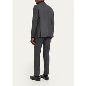 Giorgio Armani Wool Herringbone Single-breasted Suit