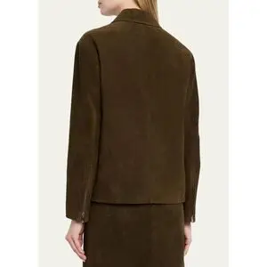 Proenza Schouler Irine Single-breasted Suede Jacket