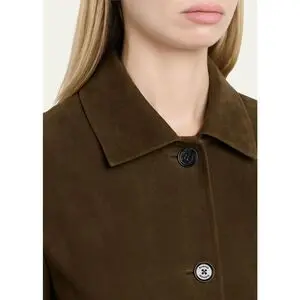 Proenza Schouler Irine Single-breasted Suede Jacket