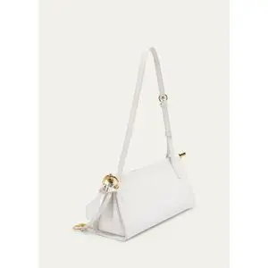 Alaïa Le Click Small Shoulder Bag In Glossy Leather - Noir