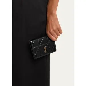 Saint Laurent Quilted Leather Passport Case