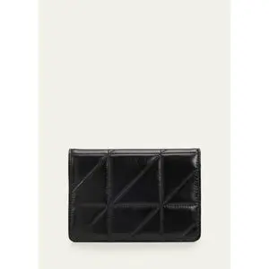 Saint Laurent Quilted Leather Passport Case