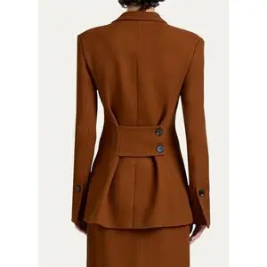 Proenza Schouler Vioni Heavy Sable Single-breasted Jacket