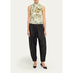 Brandon Maxwell Scout Drawstring Cargo Pants