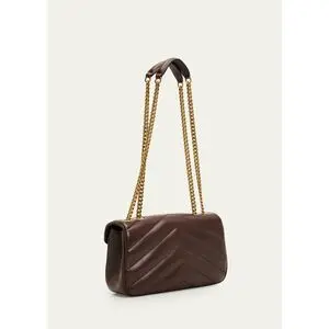Saint Laurent Loulou Small Quilted Leather Chain Shoulder Bag - Deep Hickory