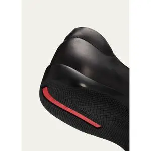 Prada Toblach Leather Cap-toe Derby Shoes