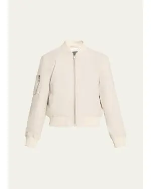 Sprwmn Leather Classic Bomber Jacket