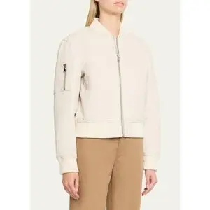 Sprwmn Leather Classic Bomber Jacket