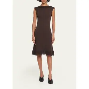 Proenza Schouler Saski Textured Fringe Dress