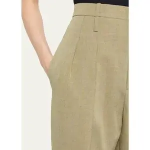 Bottega Veneta Double-pleated Wool Straight-leg Trousers