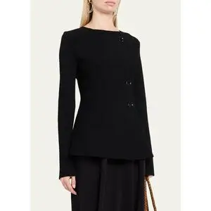 Proenza Schouler Sukki Boucle Collarless Jacket