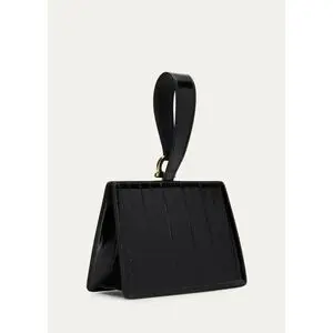 FERRAGAMO Mini Eel Leather Clutch