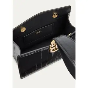 FERRAGAMO Mini Eel Leather Clutch