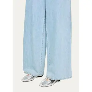 Vince Dany Ruched Leather Ballet Flats