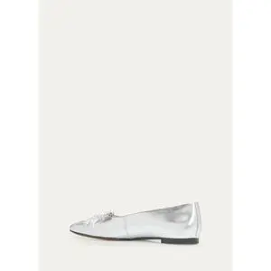 Vince Dany Ruched Leather Ballet Flats