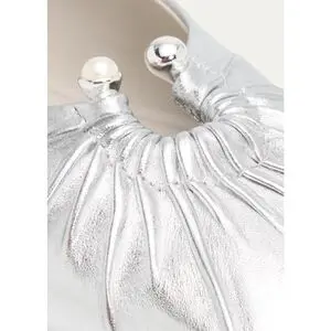 Vince Dany Ruched Leather Ballet Flats