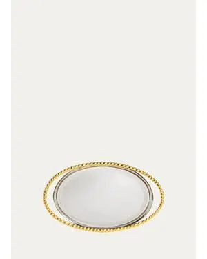 L'Objet X Jessica Mccormack Corde Oval Platter, Large - Silver